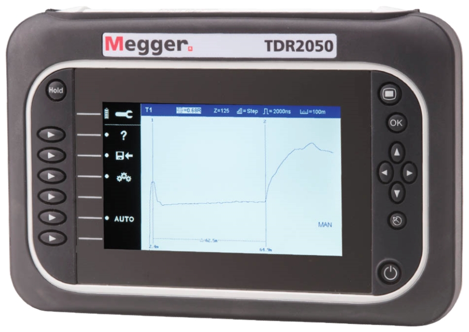 TDR2050. Megger, reflectometer, kabelfouten, koop je bij KMTshop